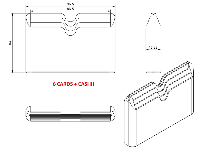 TPU Slim Wallet by Jack Whelan | Download free STL model | Printables.com