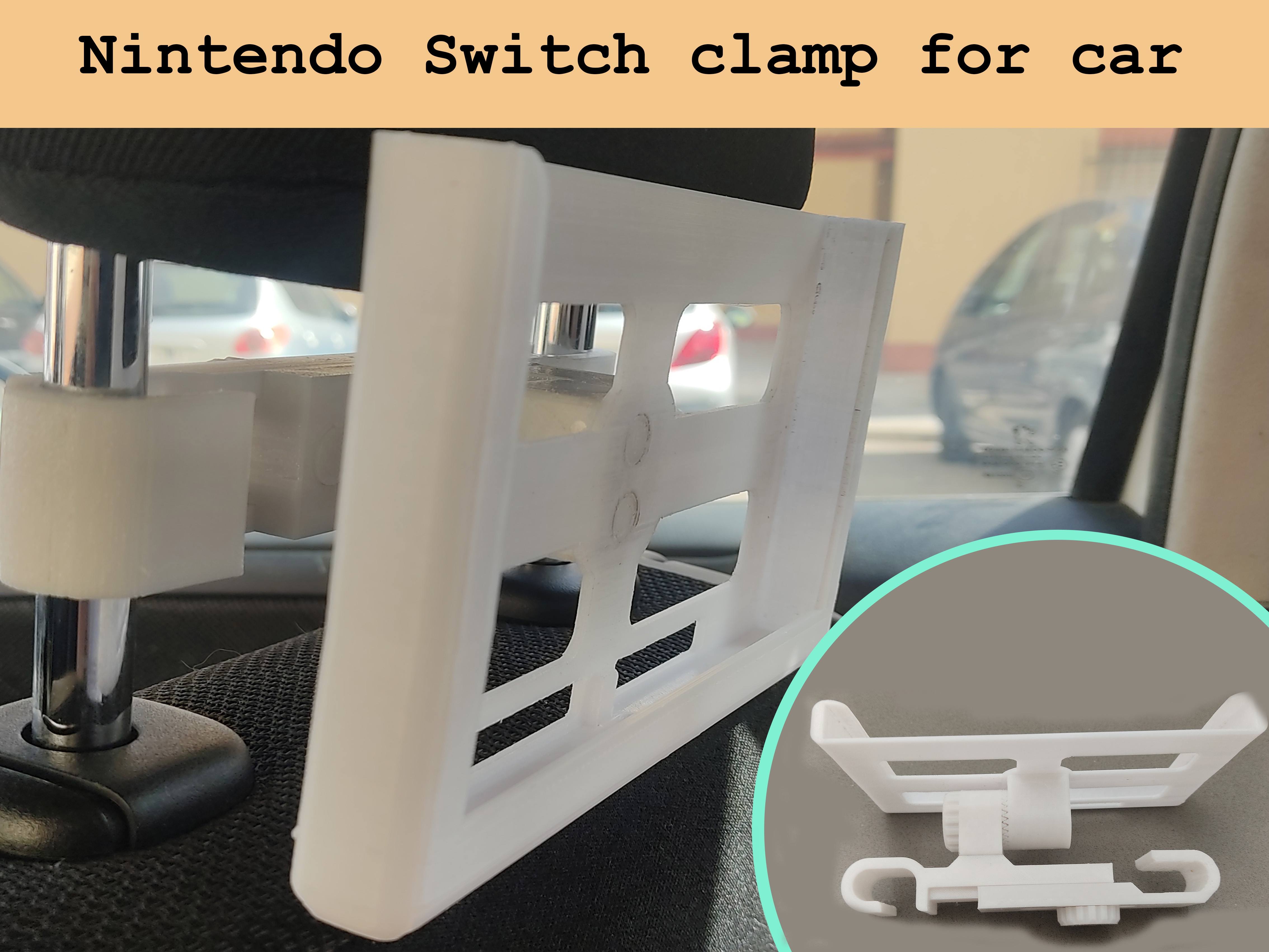 Nintendo Switch clamp for car. by A2S_dESING | Download free STL model ...