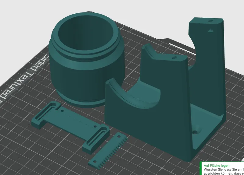 Tape dispenser wall mount 50mm by RestoreDoctor | Download free STL ...