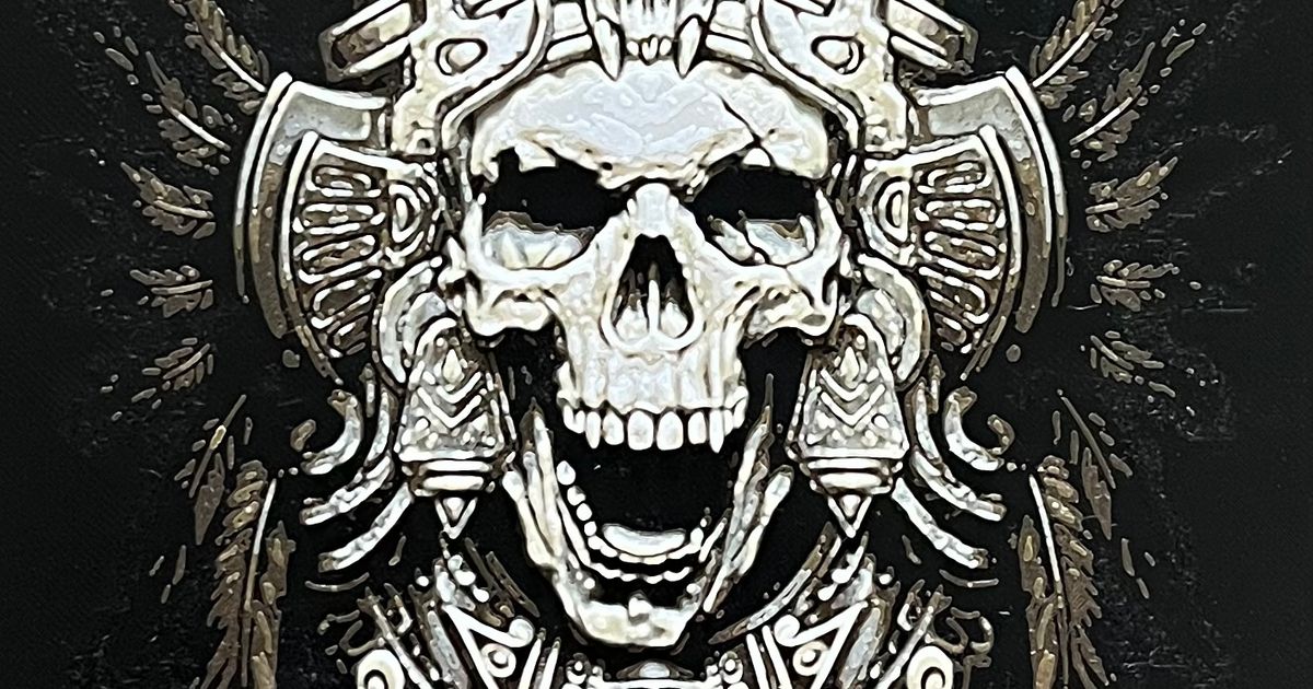 Aztec Skull (Filament Painting) by Ian Smalley | Download free STL ...