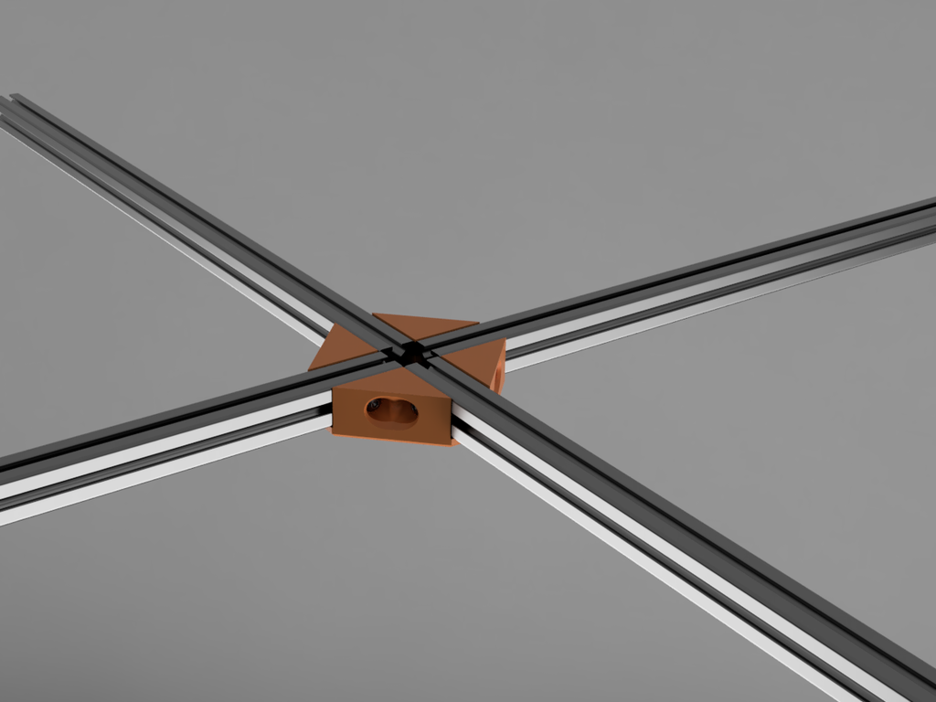 2020 Tee Connector - 4way - Full by BubsBuilds | Download free STL model | Printables.com