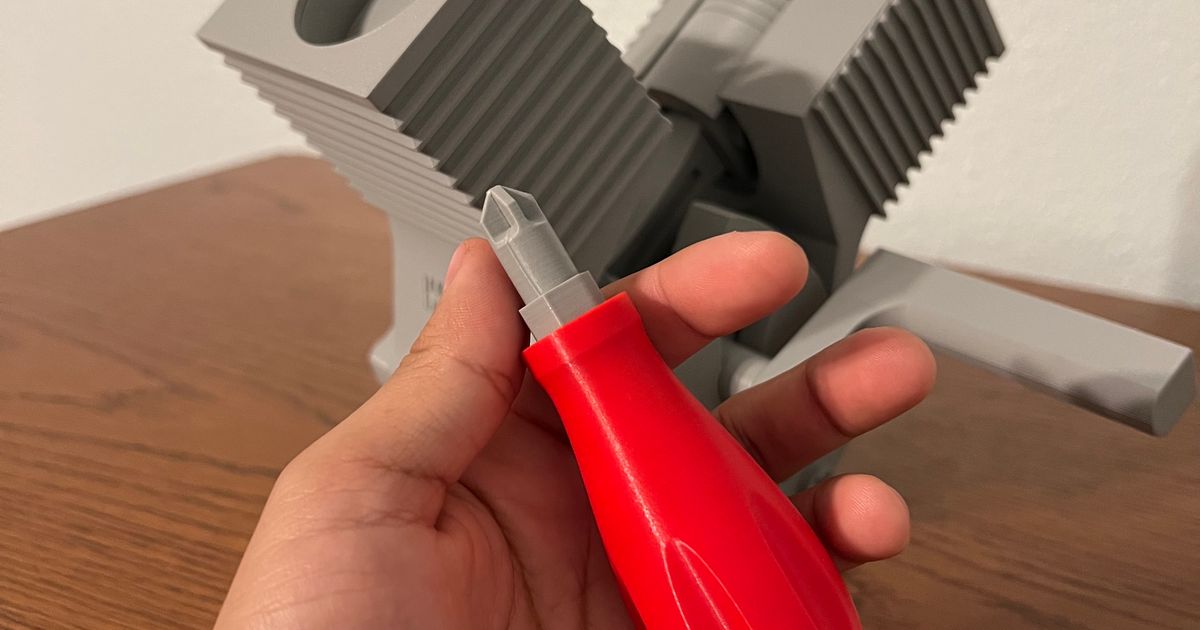 3D Printed Screwdriver (For buildable models) von WhopperPrinting ...