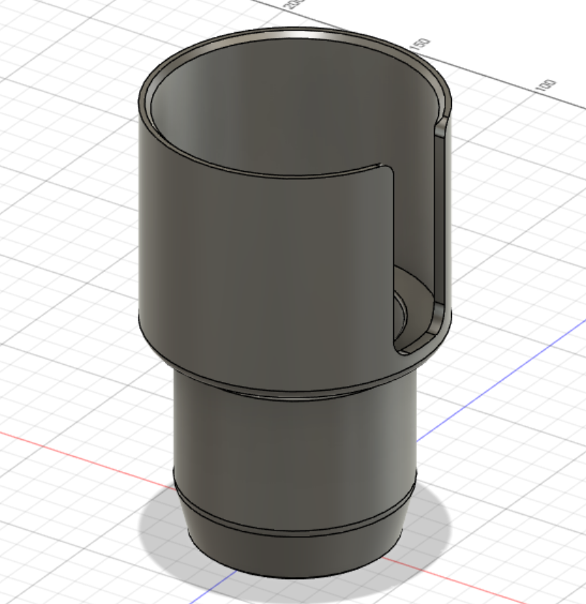 Parametric cup holder adapter by Engineer4Fun | Download free STL model ...