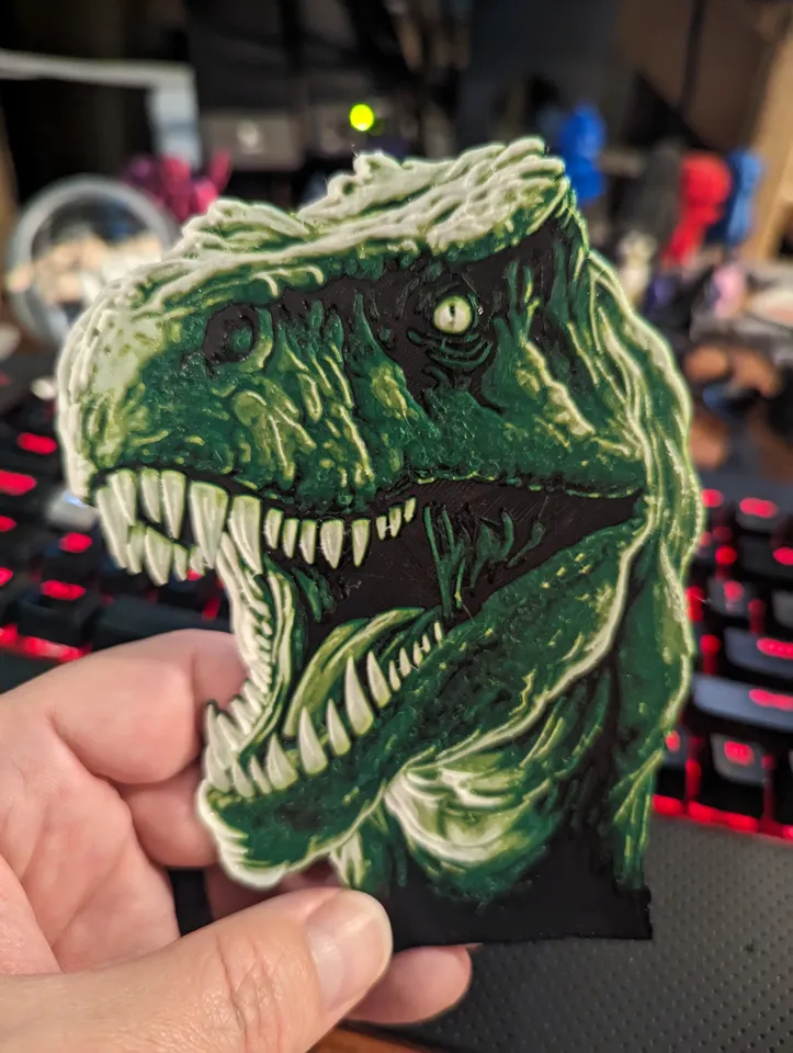 HueForge T-Rex by Nate | Download free STL model | Printables.com