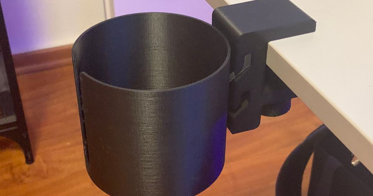 Table Clamp Drink Bottle Holder by MoshiBin | Download free STL model ...