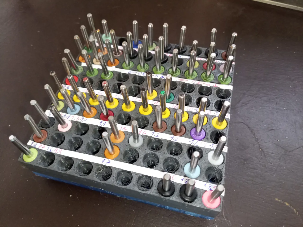 CNC drill bits organizer by PaŠe | Download free STL model | Printables.com