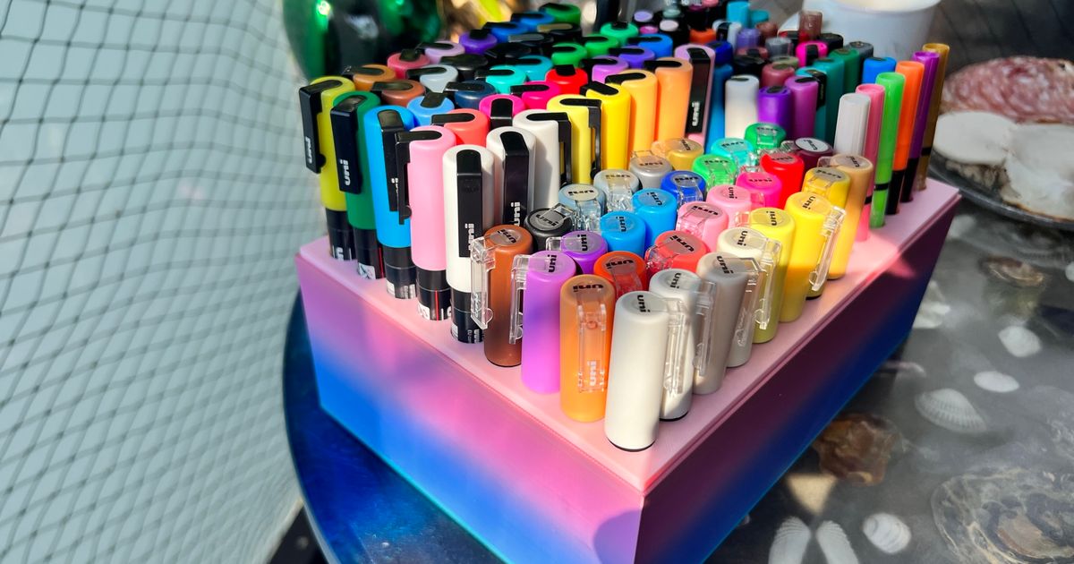 Posca Paint Marker Box by MAKE IT TV | Download free STL model ...