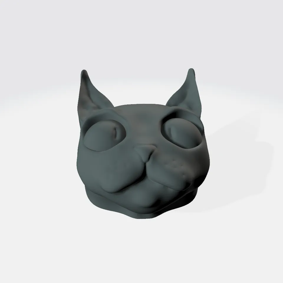 Cat head by Torremocha3d | Download free STL model | Printables.com