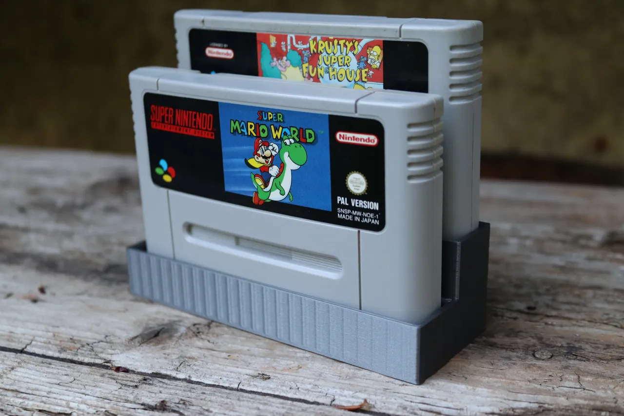 SNES Cartridge Holder Reloaded by Pyrobanane | Download free STL model ...
