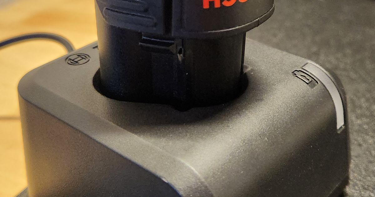 Gridfinity 2x2 Bosch GAL 12V-20 Battery Charger Holder by mhwlng ...