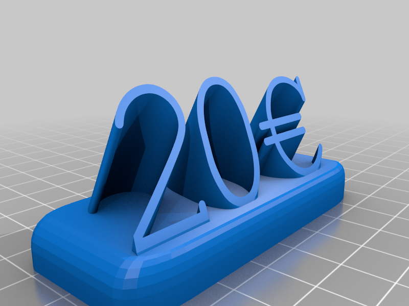 PRICE TAGS - 4 PIECES IN EURO € by EndK7 | Download free STL model ...