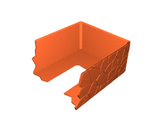 TWO PIECE Tissue Box Cover (Curved Stone Pattern) by Pixel Vengeur ...