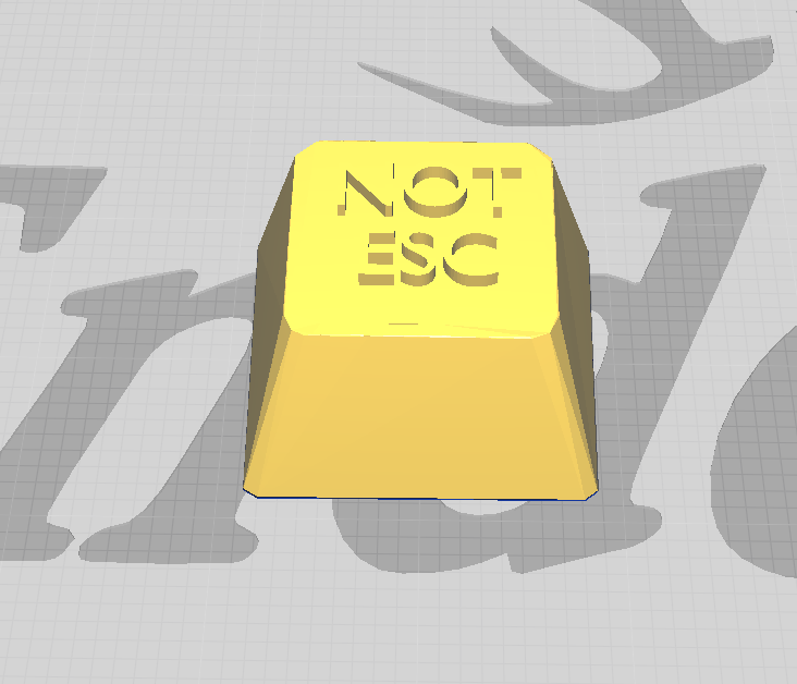 The not esc escape keycap by voiran | Download free STL model ...