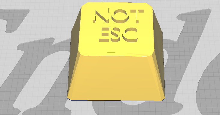 The not esc escape keycap by voiran | Download free STL model ...