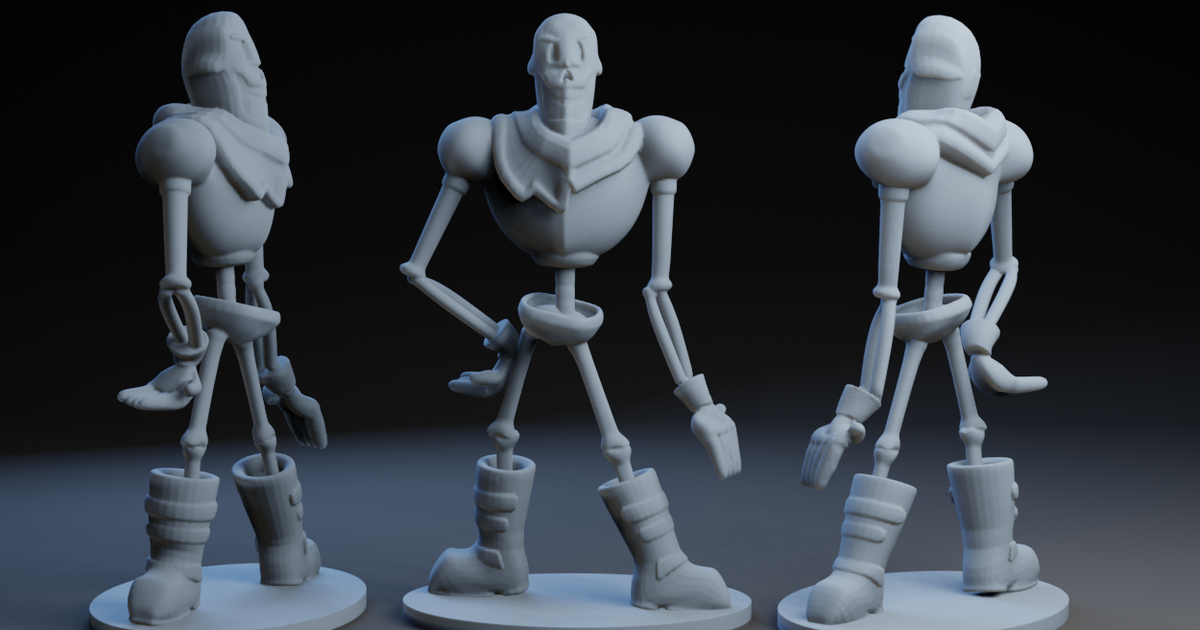 Papyrus from Undertale por Peter Farell | Descargar modelo STL gratuito ...