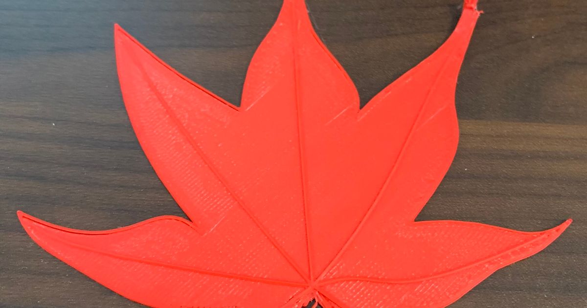 Thin Maple Leaf by Guardian | Download free STL model | Printables.com