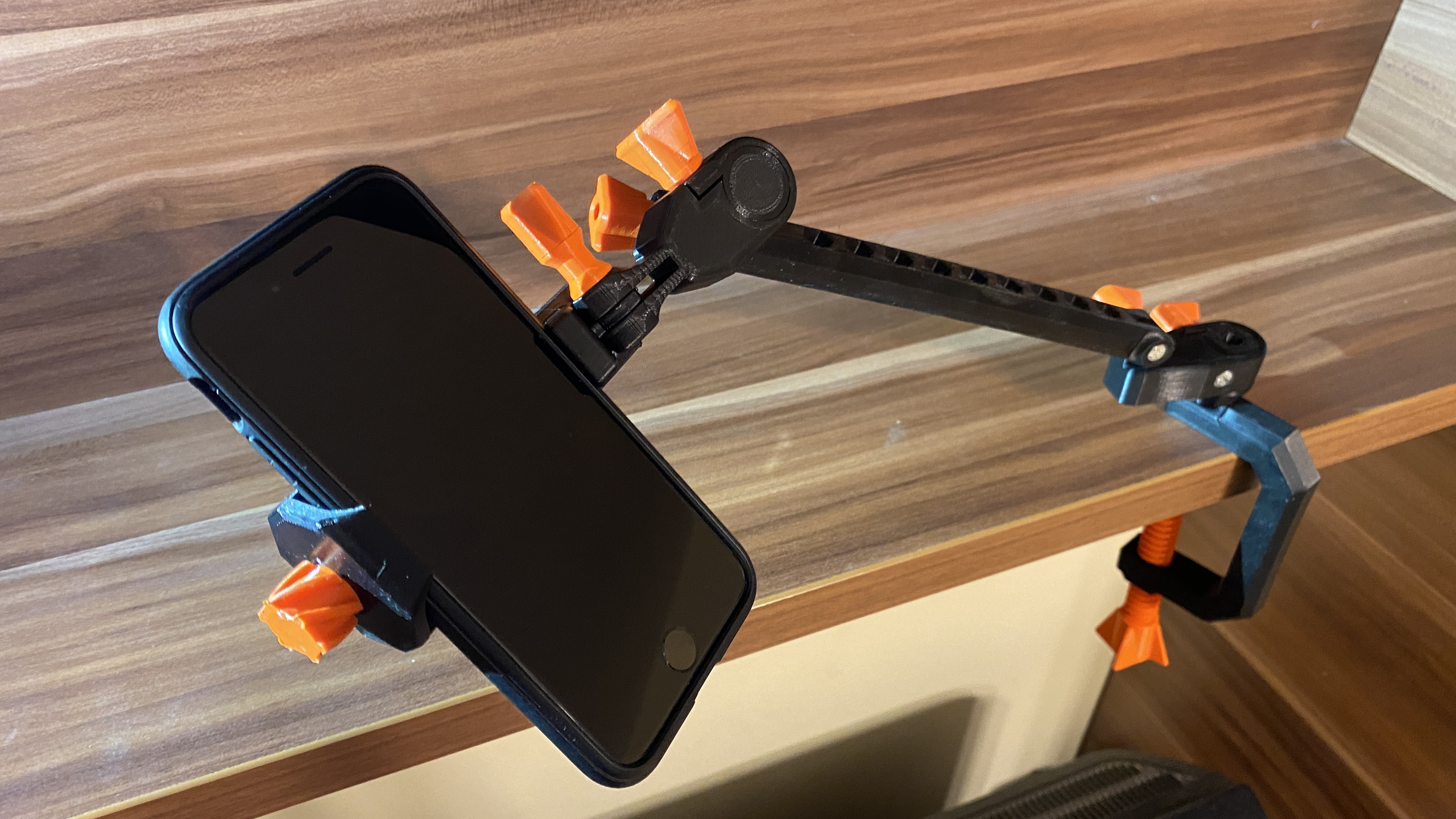 Variable mobile phone holder with clamp by Dušan | Download free STL ...
