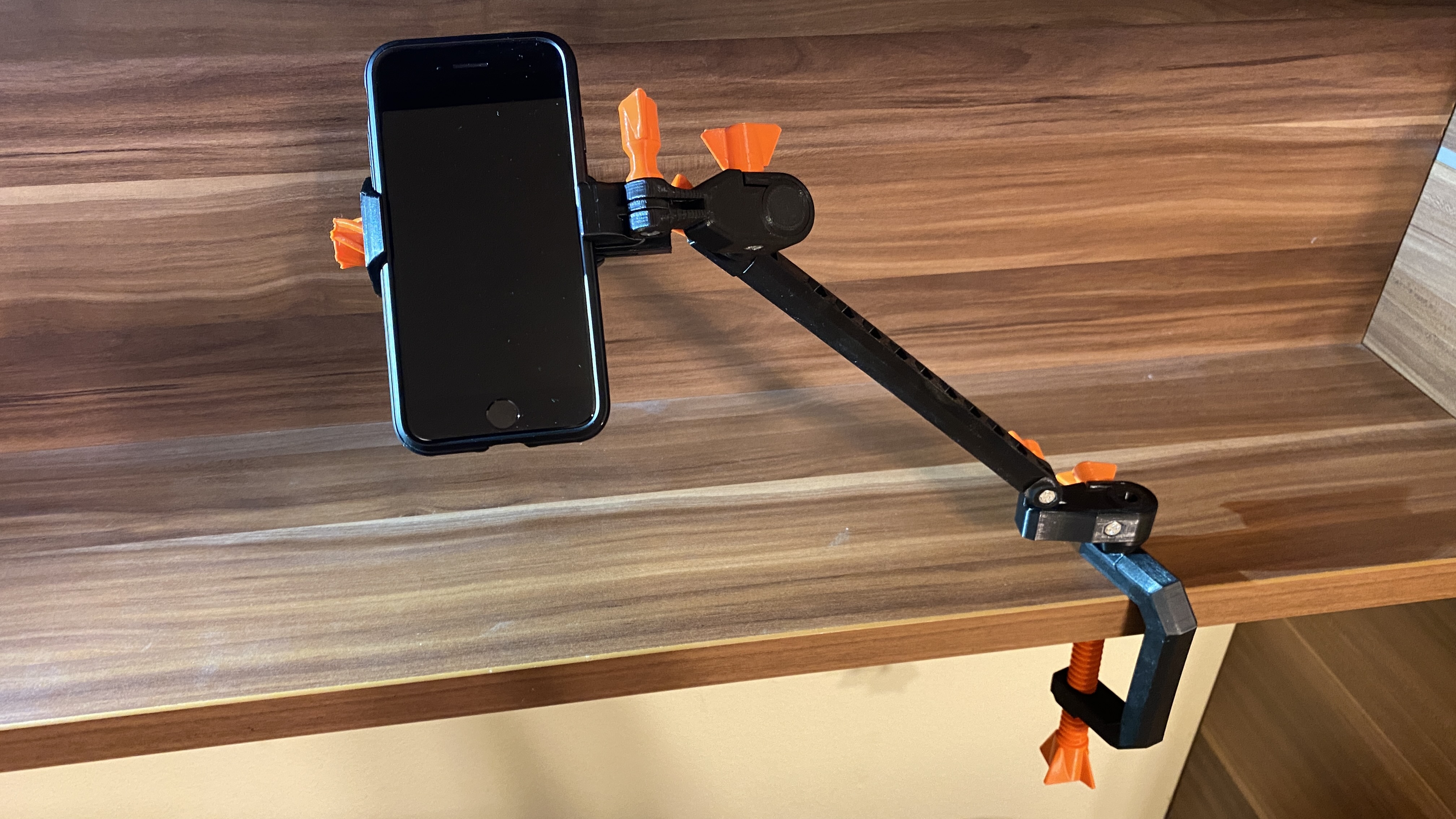 Variable mobile phone holder with clamp by Dušan | Download free STL ...