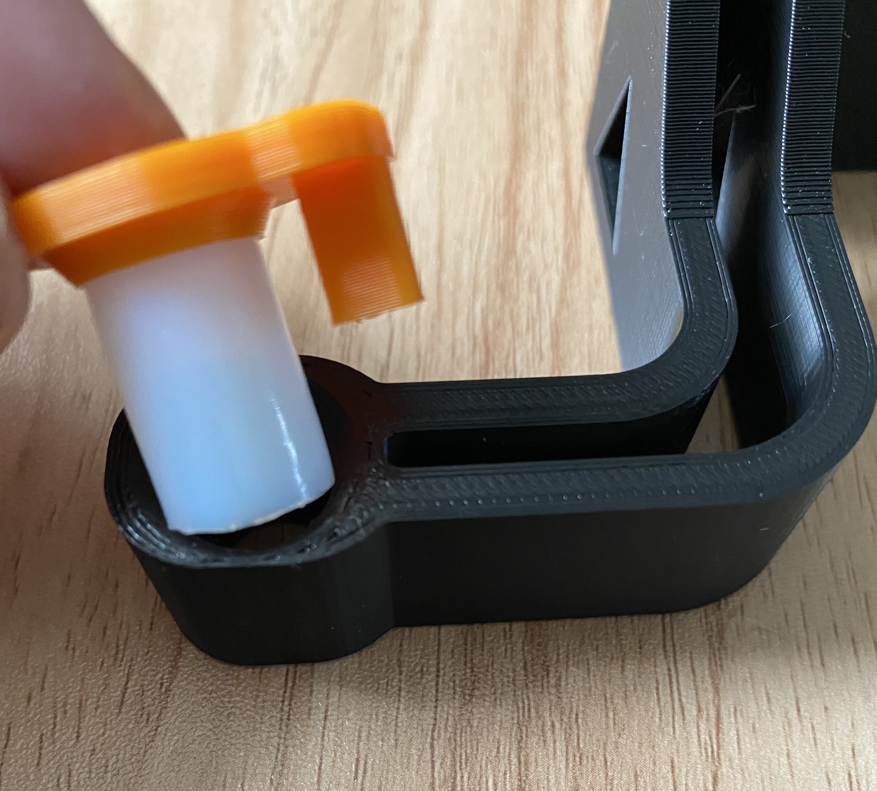 Clamp on, Filament Guide with 12mm PTFE for Prusa mk3 by SYNCPRINTING ...