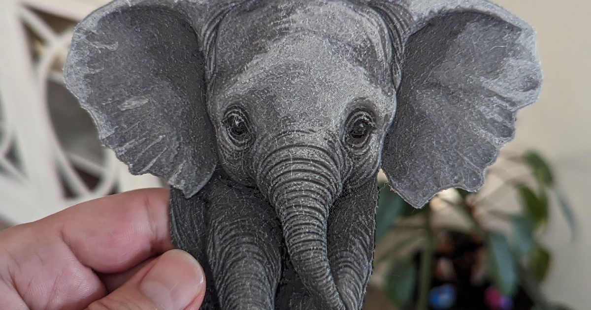 HueForge Elephant by Nate | Download free STL model | Printables.com