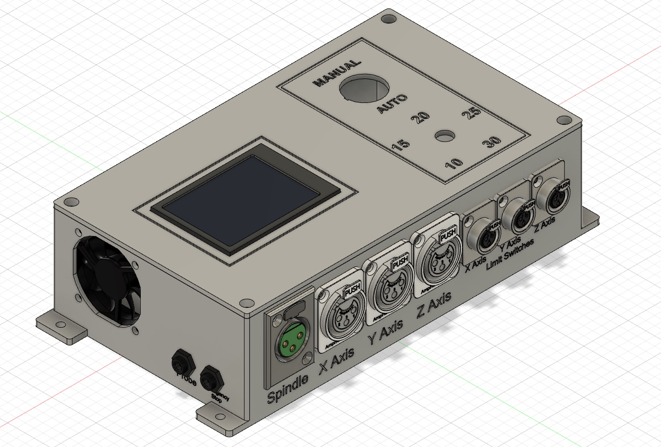 CNC Case with XLR Sockets for MKS DLC32 v2.x + GRBL_SPD for Makita ...