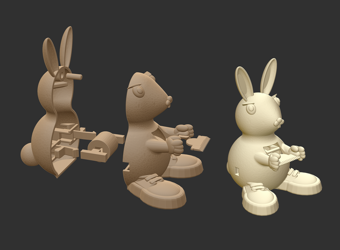 Rabbit tape holder by Happy print | Download free STL model ...