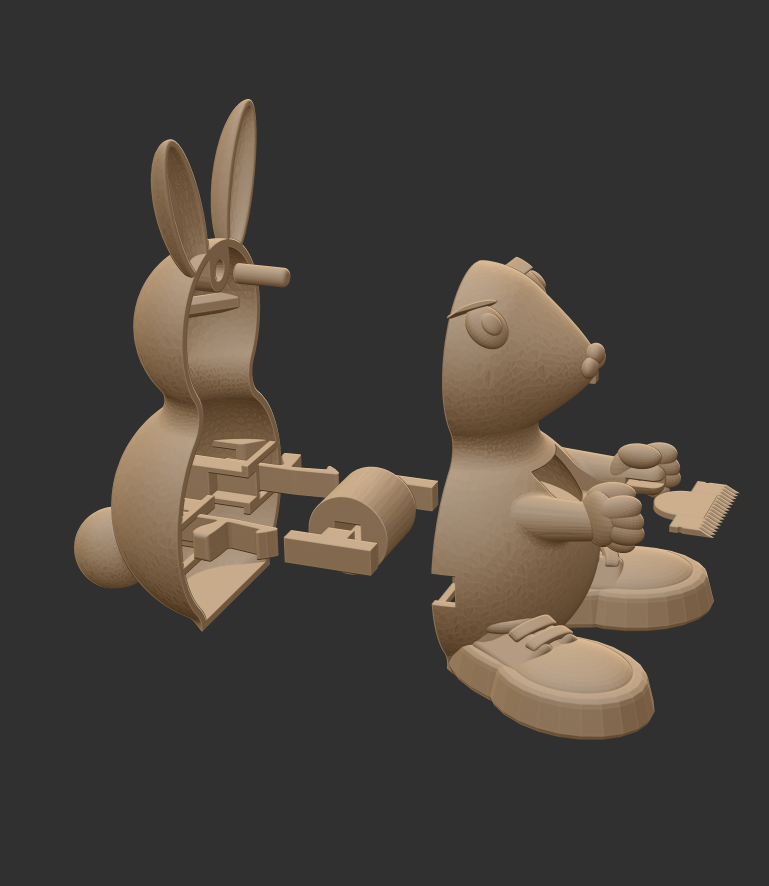 Rabbit tape holder by Happy print | Download free STL model ...