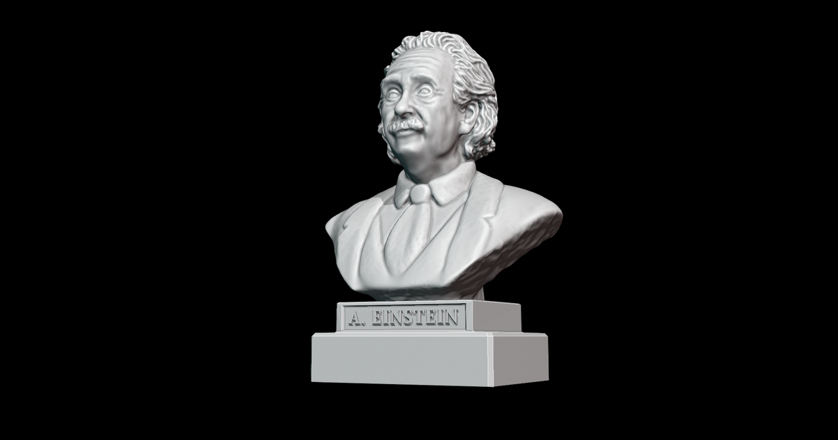 Albert Einstein bust by Antoine | Download free STL model | Printables.com
