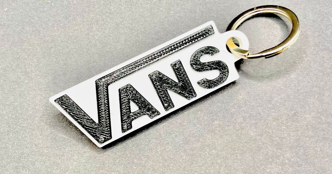 Vans Logo Keychain by MrViddy | Download free STL model | Printables.com