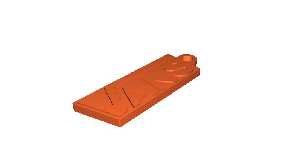 Vans Logo Keychain by MrViddy | Download free STL model | Printables.com