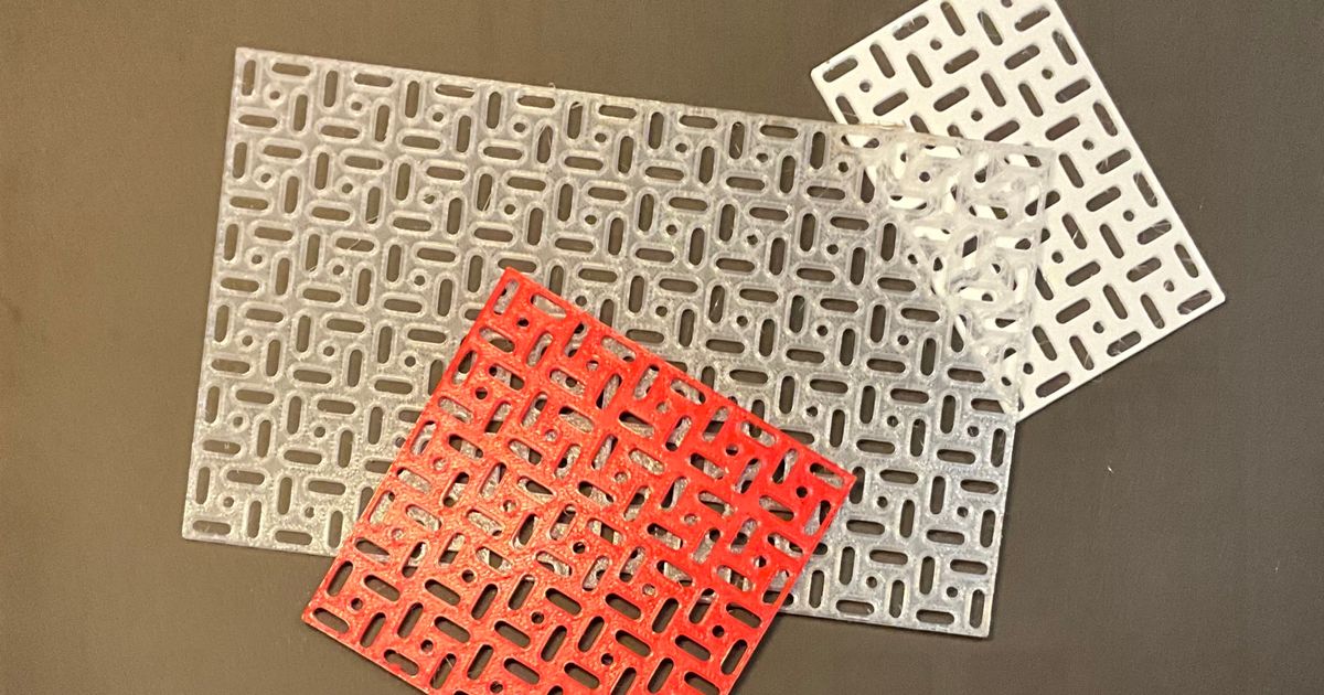 Swirly Mounting Grid for 0.1" PCBs por JMcK | Descargar modelo STL ...