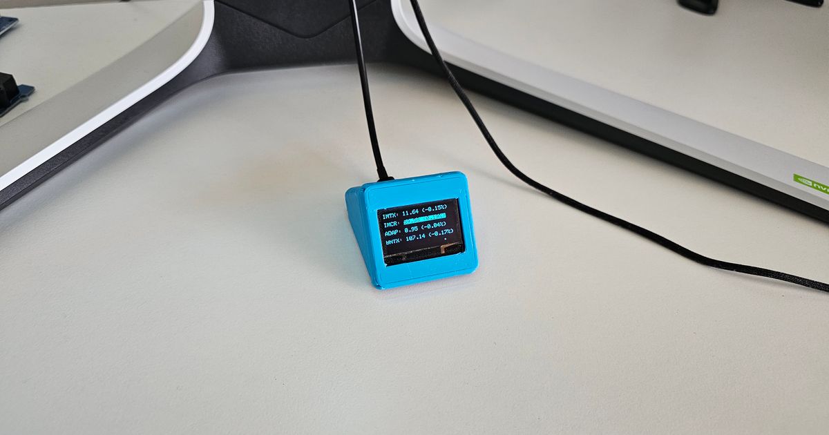 1 3in Oled Screen And Esp8266 Case By Daniel Download Free Stl Model