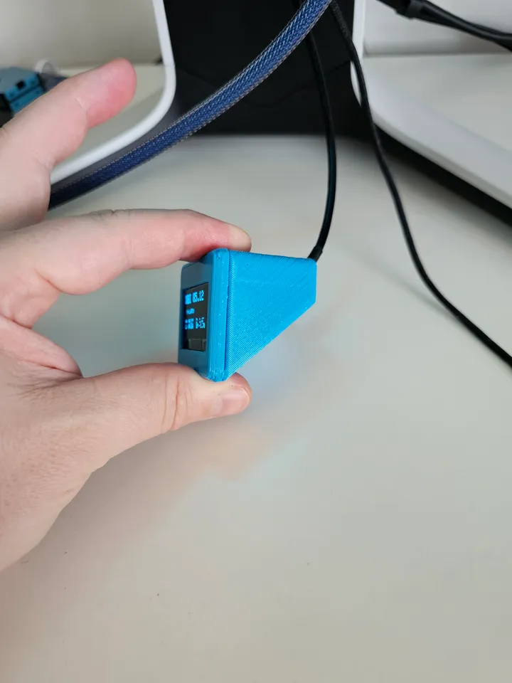 1 3in Oled Screen And Esp8266 Case By Daniel Download Free Stl Model