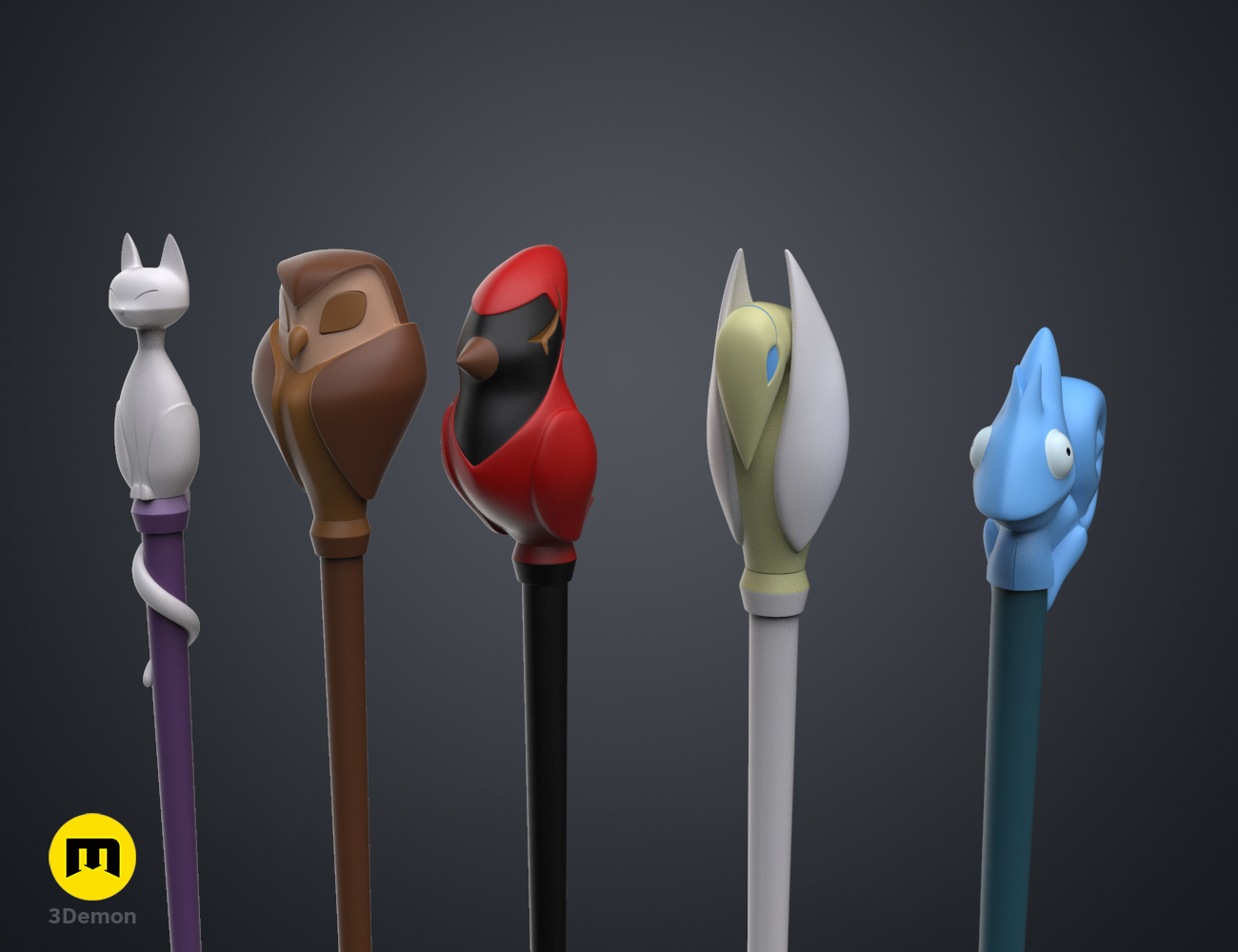 Edas Owlbert Palisman Staff The Owl House By 3demon Download Free Stl Model