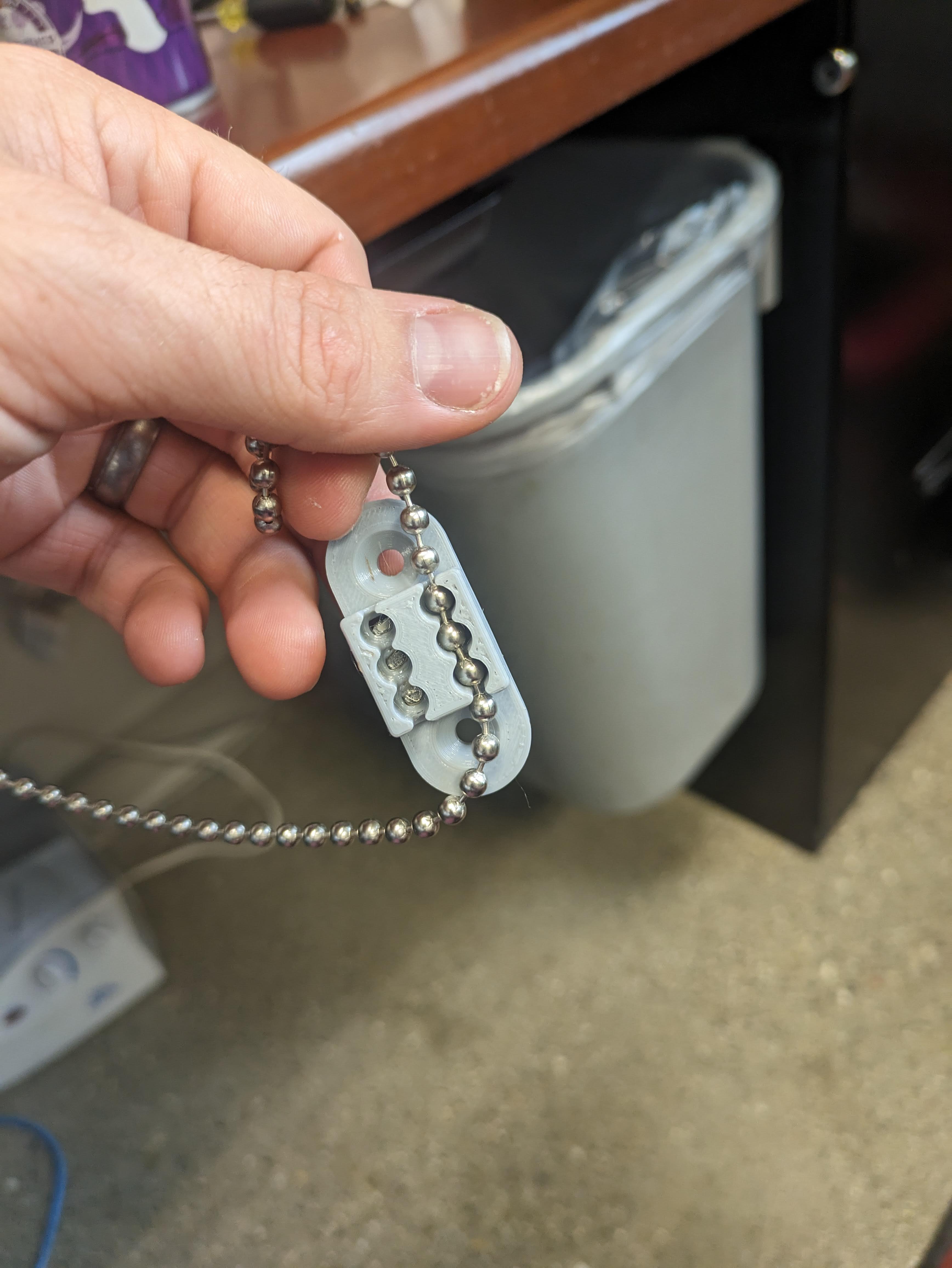 Magnetic Ball Chain Holder 4.5mm by Gage | Download free STL model ...