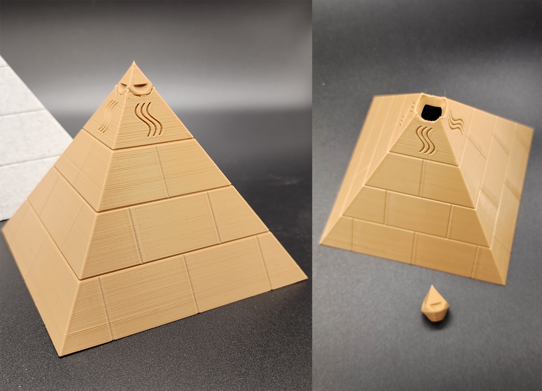 Hollow Pyramid w/Topper by Triple G Workshop | Download free STL model ...