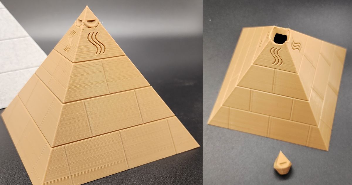 Hollow Pyramid w/Topper by Triple G Workshop | Download free STL model ...