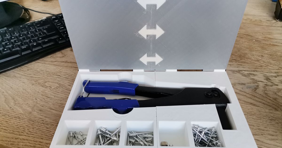 Rivet pliers box with rivet storage by Wilfred | Download free STL ...