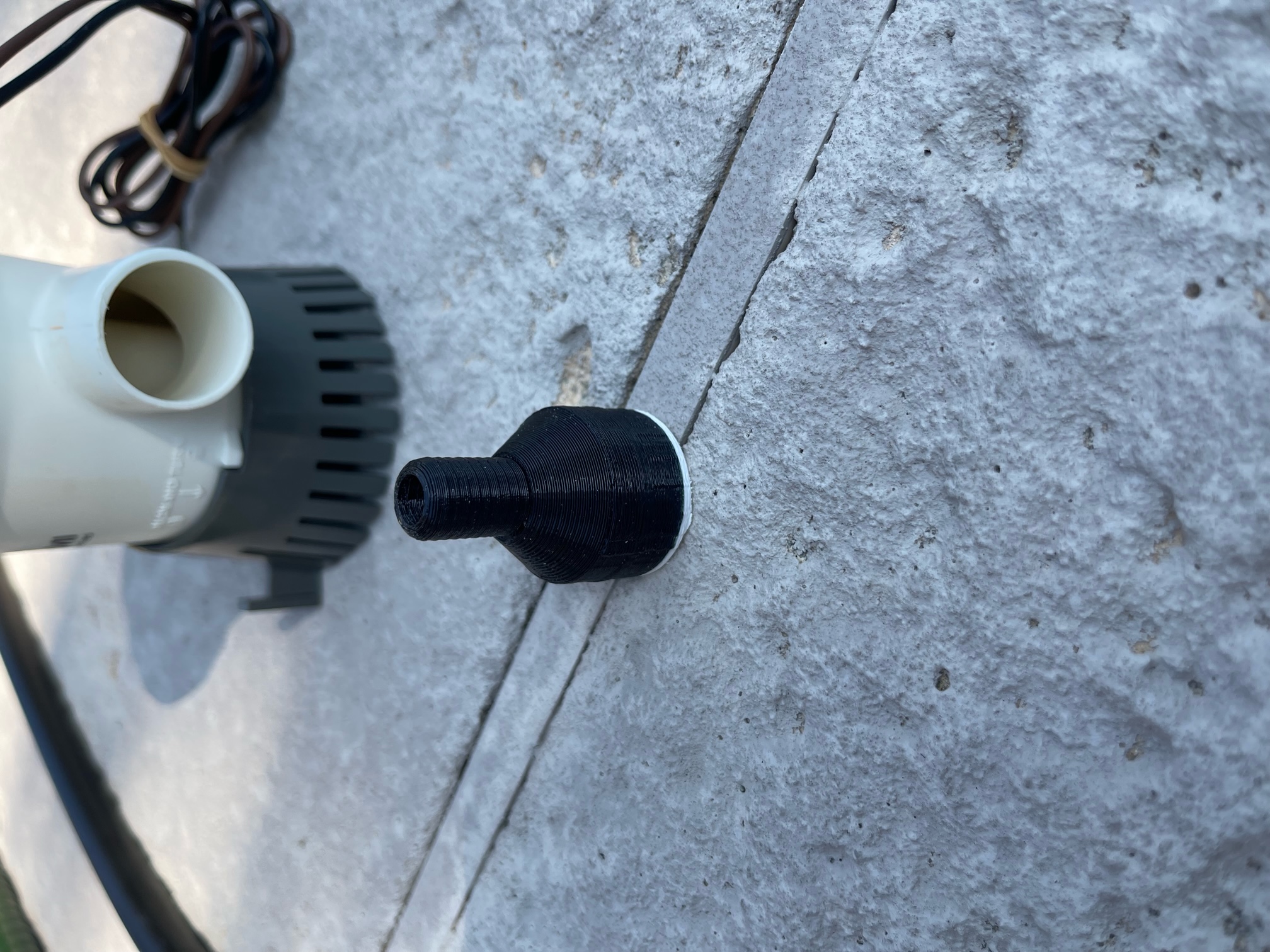 Bilge pump to 1/2 dripline NPT for DIY solar adapter by Silentum ...