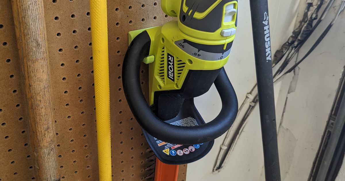 Ryobi Hedge Trimmer mount LABELED by Thibo-do-it | Download free STL ...