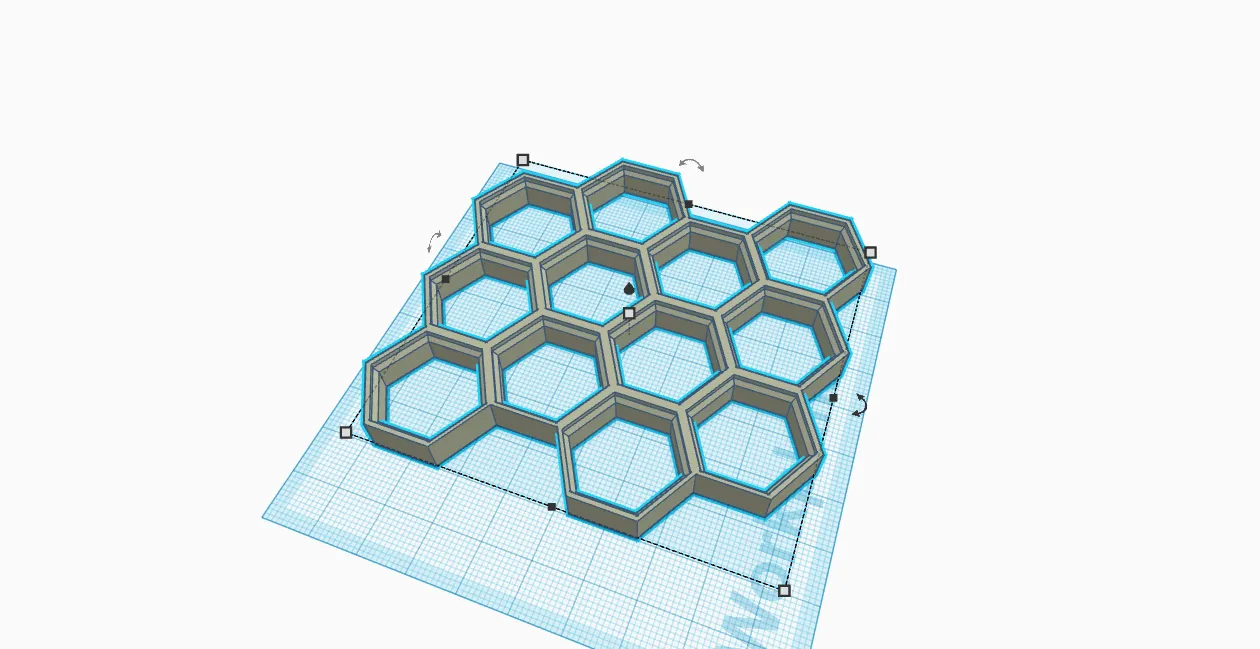 88mm X 82mm honeycomb storage wall section by thearduinoguy | Download ...