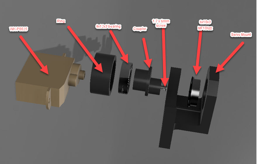 Water On/off RC servo by Kisssys | Download free STL model | Printables.com