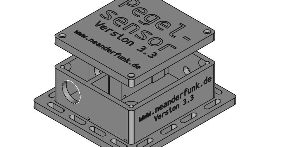 outdoor housing for LoraWAN sensor Dragino-LDDS75 by ideenwerk.me ... outdoor housing for LoraWAN sensor Dragino-LDDS75 by ideenwerk.me ...