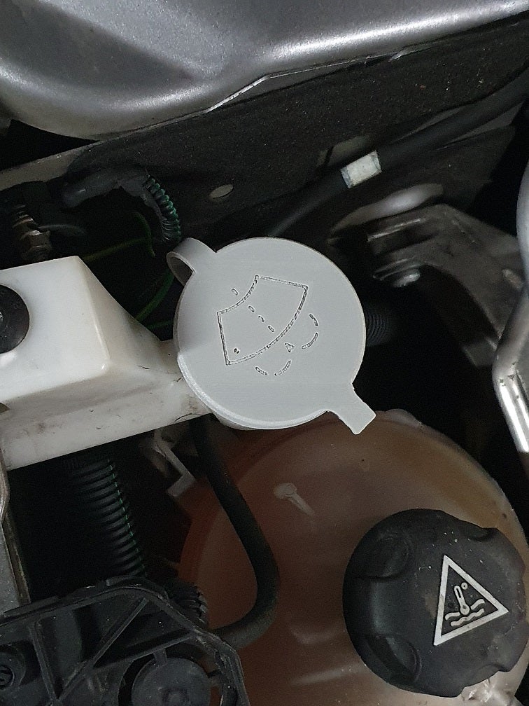 Wiper Washer Reservoir Cap (TPU print) by cimoalpacino | Download free ...