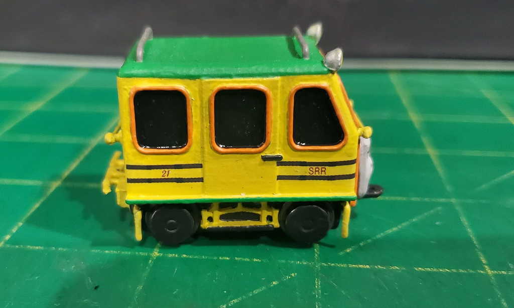 Ho/Oo Railspeeder (Bachmann Gandy dancer shell w/rolling stock) by ...