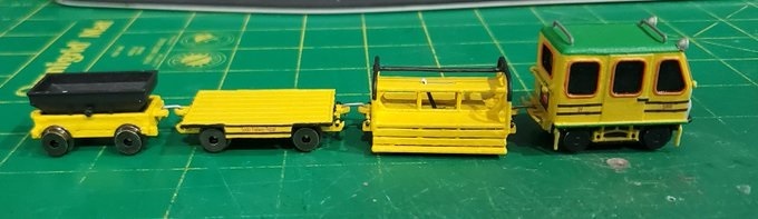 Ho/Oo Railspeeder (Bachmann Gandy dancer shell w/rolling stock) by ...