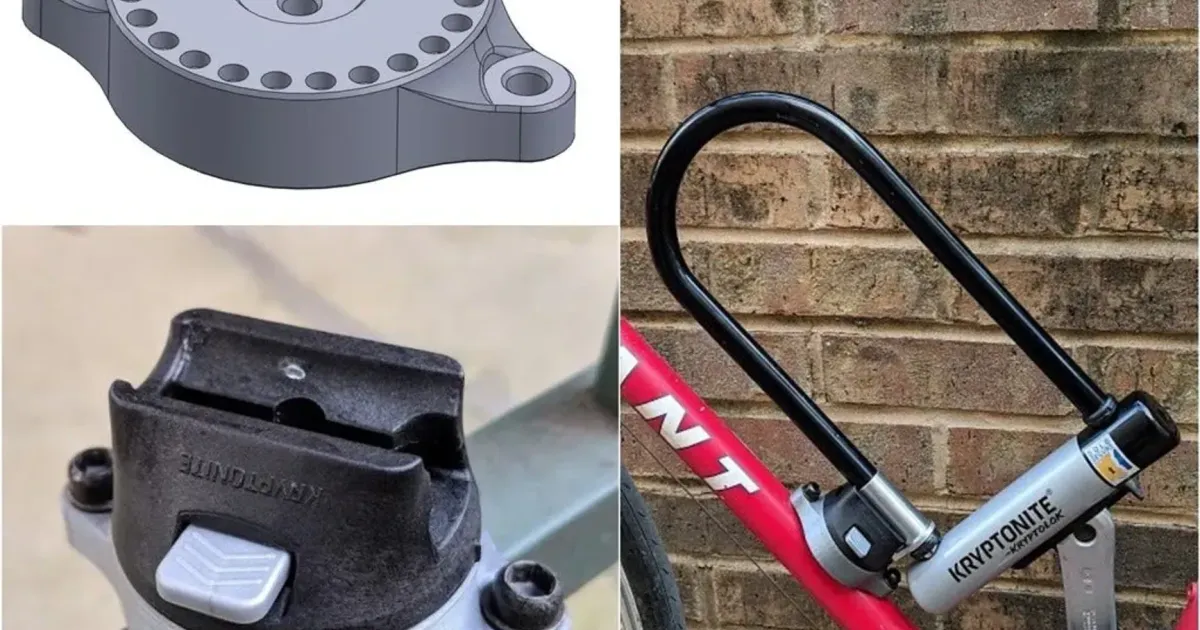 Kryptonite bottle cage lock by Guillaume | Download free STL model ...