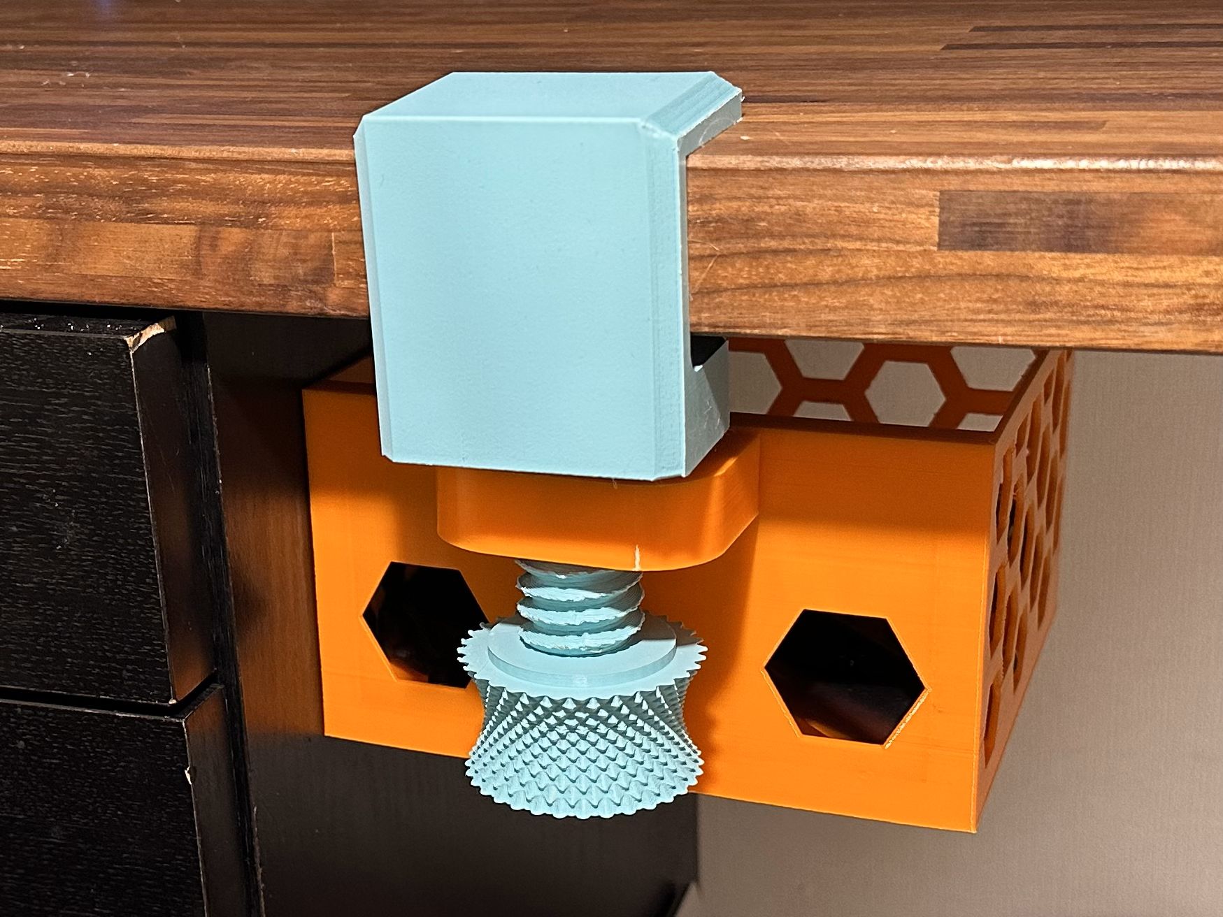 360 Degree Rotation_Under Desk Drawer Clamp-on by CodeName X | Download ...