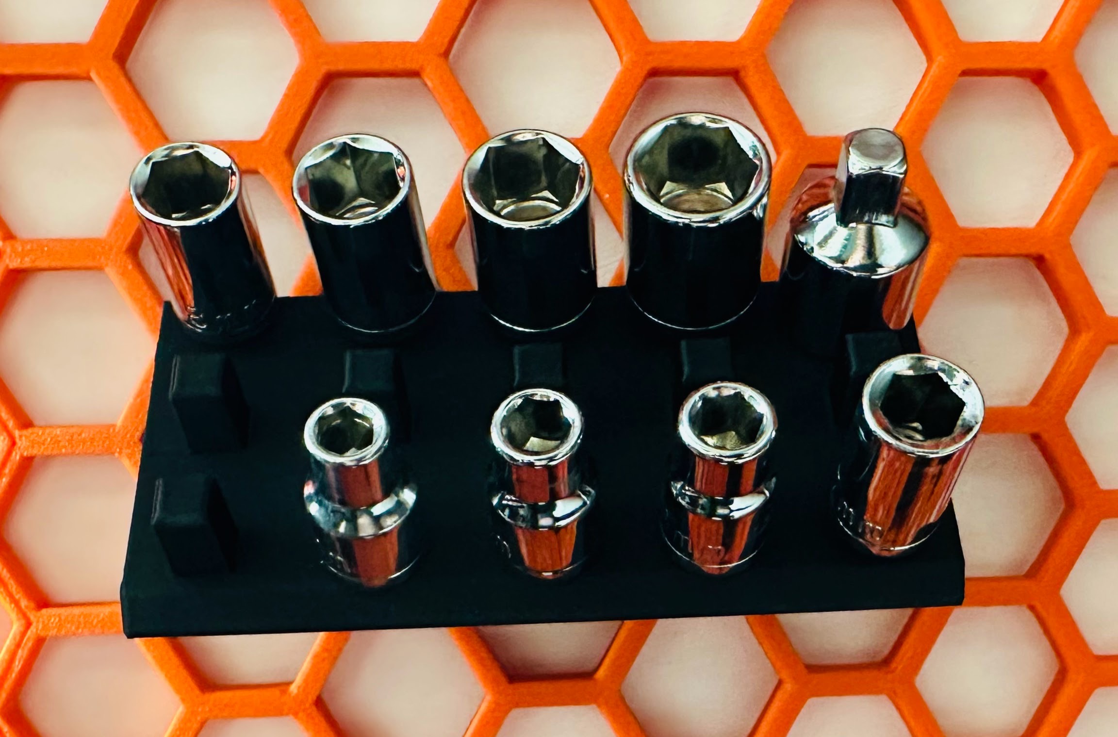 Honeycomb ratchet sockets holders - 3 sizes by depesz | Download free ...