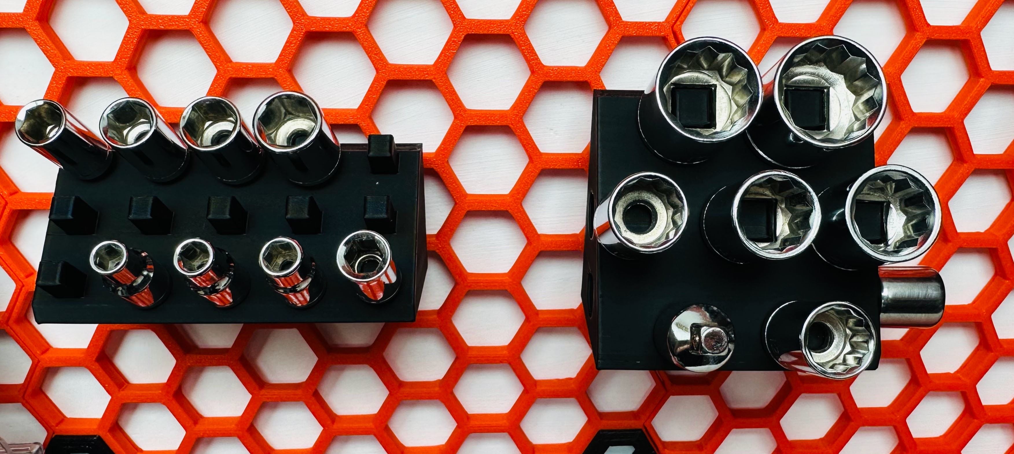 Honeycomb ratchet sockets holders - 3 sizes by depesz | Download free ...